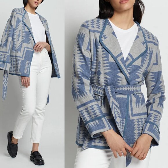 Pendleton | Jackets & Coats | Pendleton Harding Gray Blue Aztec ...